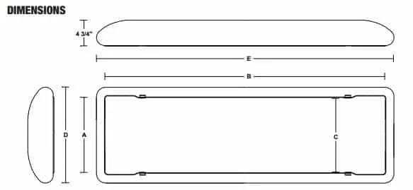 Ceiling Light Decorative Diffuser | Fluorolite Plastics | 17" x 15 1/4"