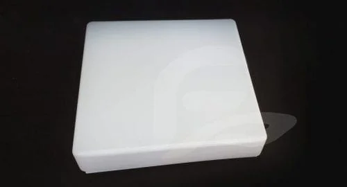 Square white light cover | 11" X 11" | White Acrylic | Contemporary