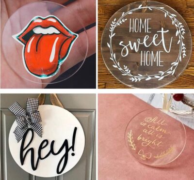 Clear PlexiGlass Round Disc | 1/8 Thick | Clear | Cut to Size