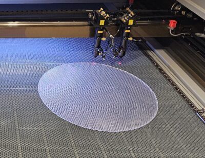 Prismatic Round Disc Diffuser | 0.100" Thick | Clear | Cut to Size