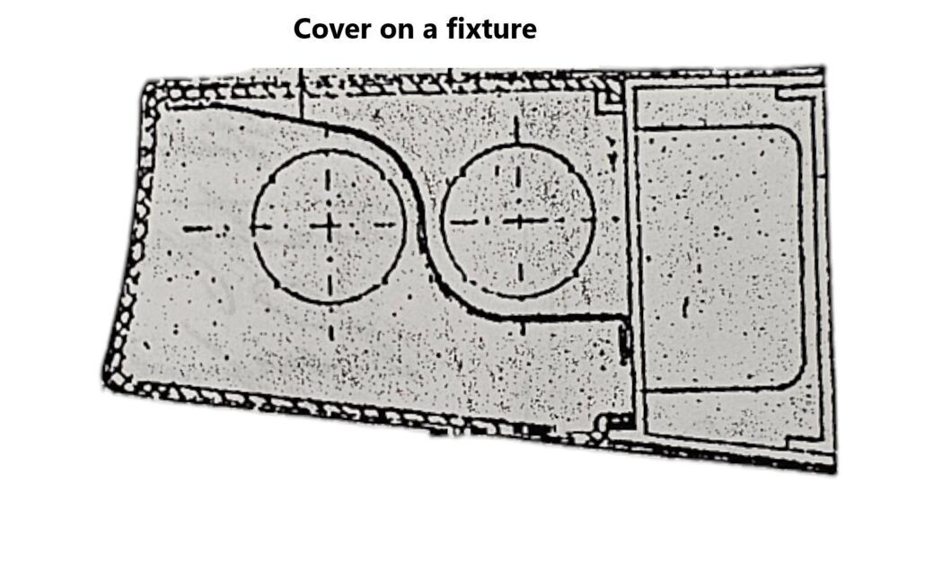 1 Bulb Light Cover Replacement | 2 3/4" Wide | 4 7/8" Height | 4'